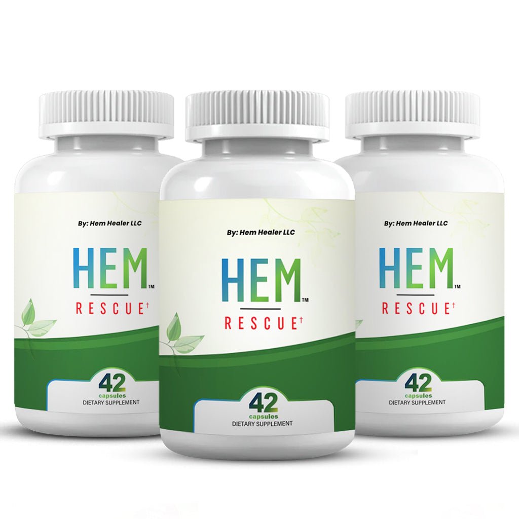 Advanced Natural Formula for Hemorrhoid Support – Hem Rescue – Hem Healer